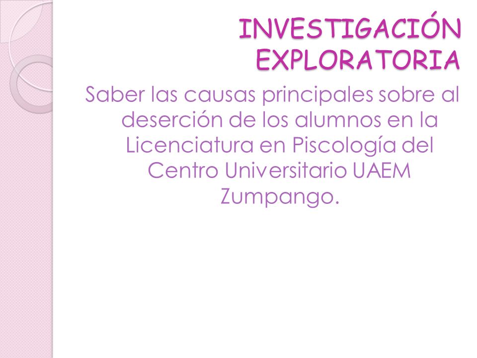 Arriba 46 Imagen Modelo De Investigacion Exploratoria Abzlocal Mx