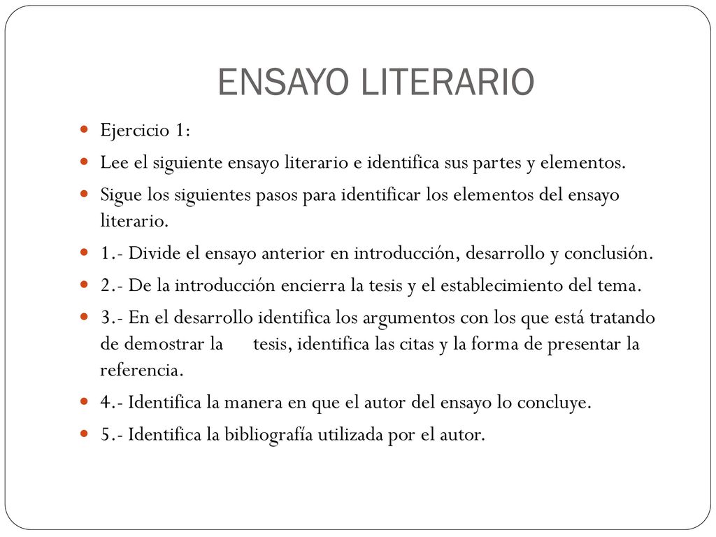Definicion Y Caracteristicas De Un Ensayo Literario - Infoupdate.org Definicion Y Caracteristicas De Un Ensayo Literario - Infoupdate.org