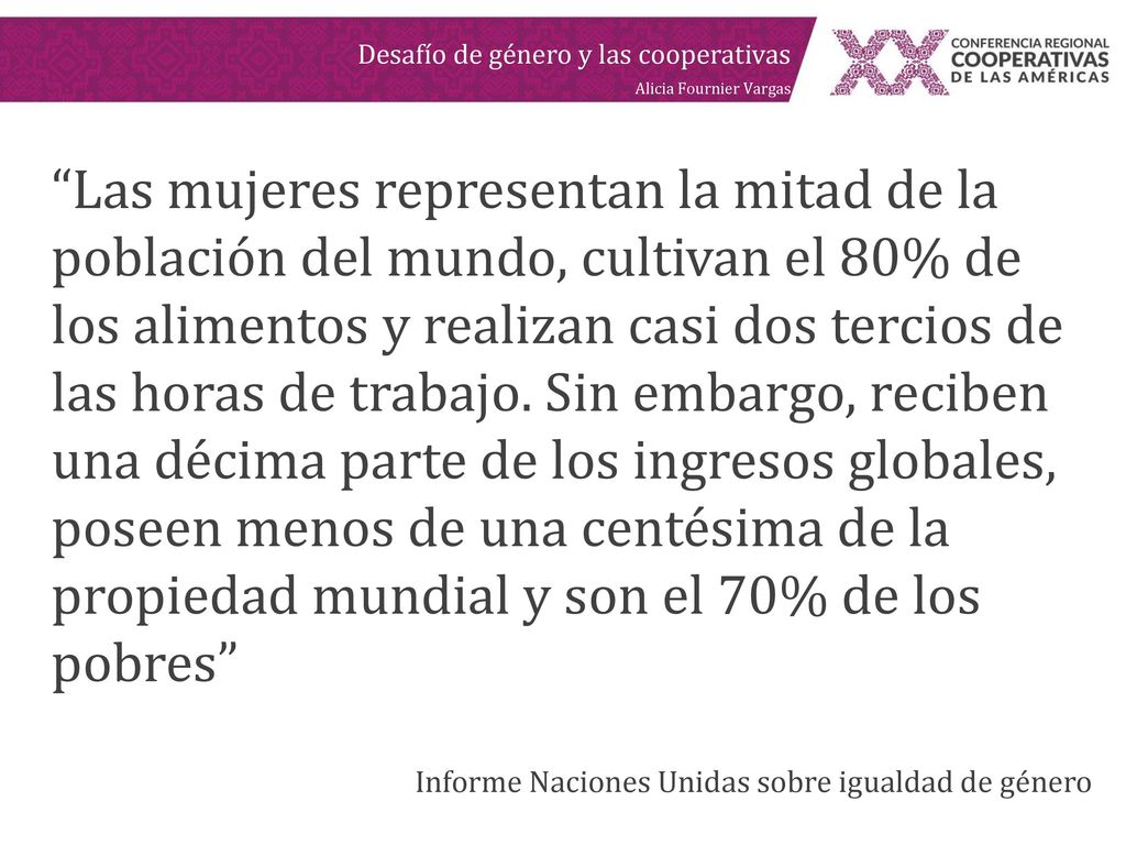 Desafío Del Género Y Las Cooperativas Ppt Descargar