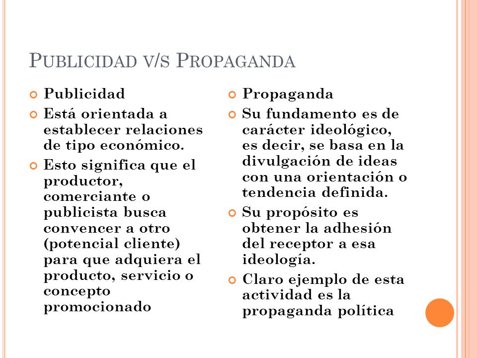 Diferencias Conceptuales Entre Publicidad Y Propaganda Una
