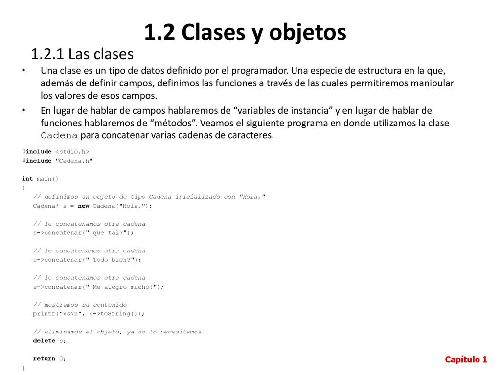 Encapsulamiento A Través De Clases Y Objetos Ppt Descargar