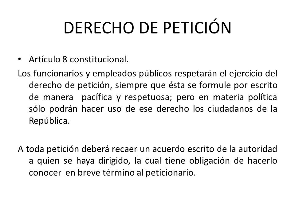 Conoces El Derecho De Peticion Articulo 8 De La Constitucion Mexico ... Conoces El Derecho De Peticion Articulo 8 De La Constitucion Mexico ...